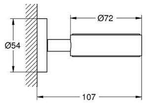 Grohe Essentials - Držák mýdlenky, sklenice a dávkovače, chrom 40369001 ...