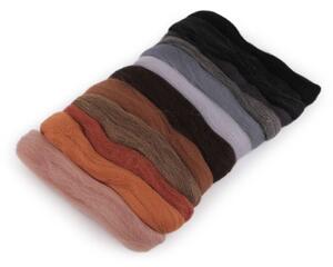 Pro Háčkování Ovčí rouno 50 g česané mix 5 | FAVI.cz