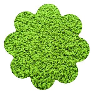 Vopi koberce Kusový koberec Color shaggy zelený kytka - 160x160 kytka ...