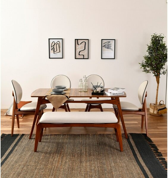 Jídelní set Touch Walnut and Cream | FAVI.cz