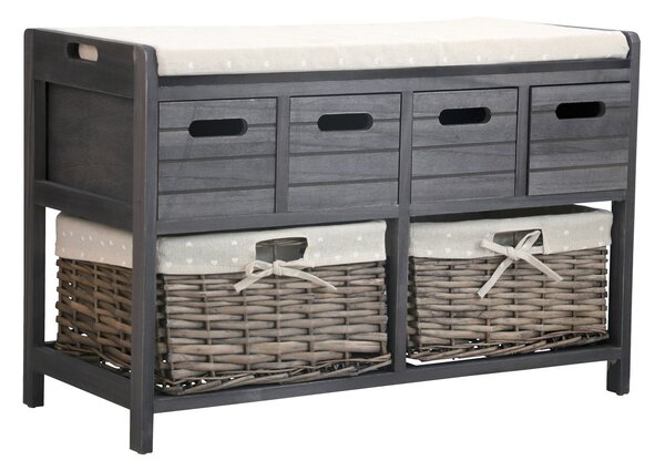 Lavice/botník Mariana, šedo-hnědá, 73 cm | FAVI.cz