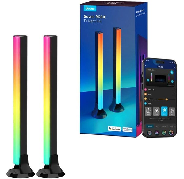 Govee - SMART LED RGBIC Panel 38cm pro TV 43-75" - 2ks Wi-Fi | FAVI.cz