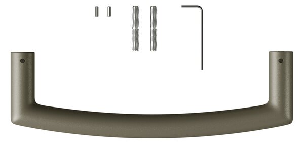 DELIFE Barová židle Flex-Rund kov titanová barva | FAVI.cz