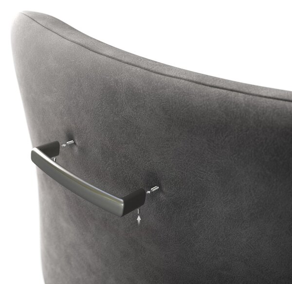 DELIFE Barová židle Flex-Flach nerezová ocel stříbrná | FAVI.cz