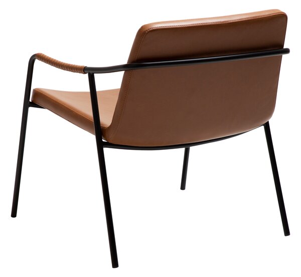 Kožené křeslo Dan Form Boto Lounge Vintage light brown | FAVI.cz