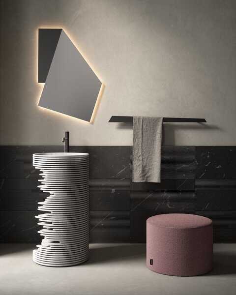 Topný žebřík Antonio Lupi Katana black | FAVI.cz