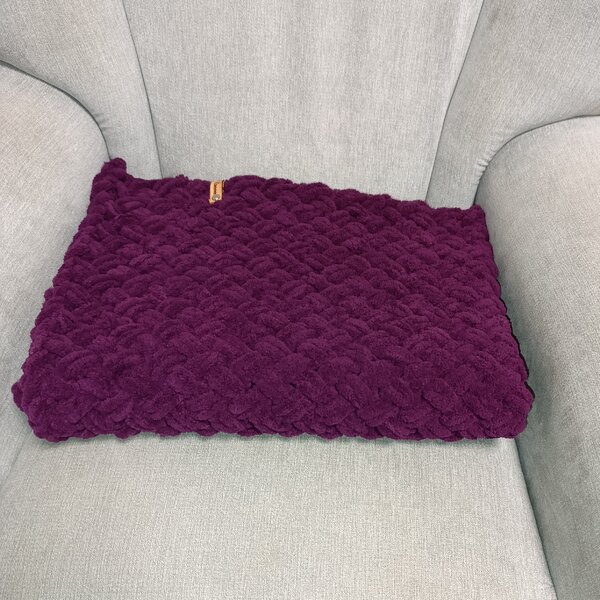 Ručně pletená dětská deka 60x90cm Barva: Lososová | FAVI.cz