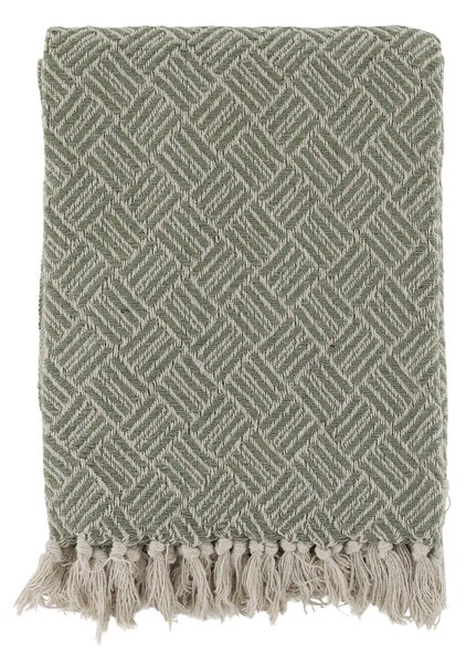 Přehoz z recyklované bavlny Aix Verte 130 × 150 cm | FAVI.cz