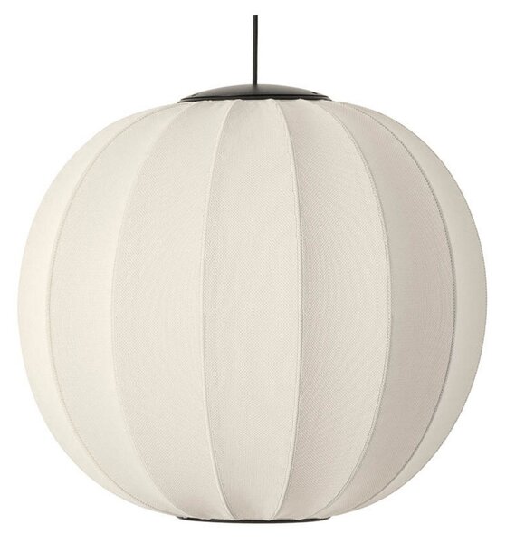 Made By Hand Knit-Wit 60 kulaté závěsné světlo LED, bílá, Ø60cm – ruční ...