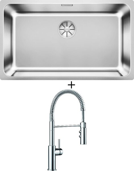 SET Blanco SOLIS 700-IF nerez kartáčovaný 526126 + Blanco CATRIS-S ...