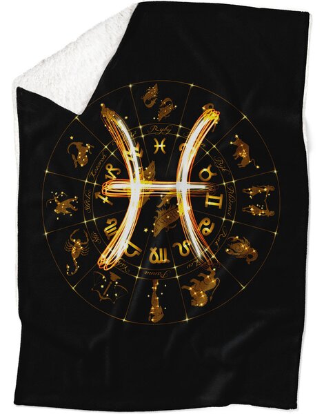 Deka Symbol znamení Ryby (21.1. - 20.3.) (Podšití beránkem: ANO) | FAVI.cz
