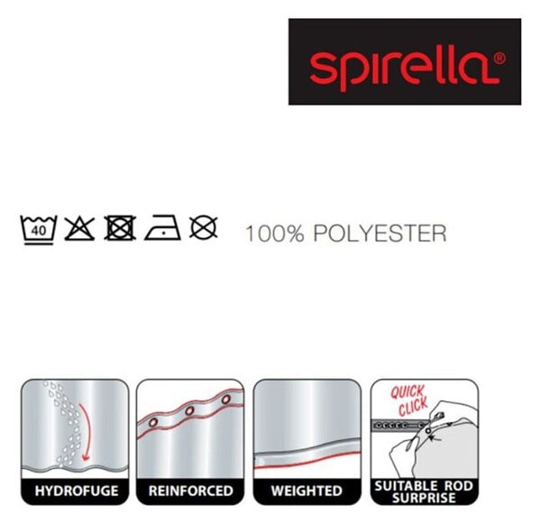 Sprchový závěs 120x200 cm Maya – Spirella | FAVI.cz