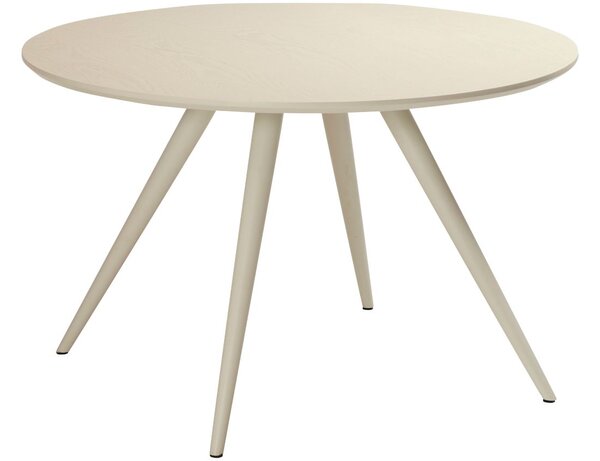 Dan-Form Krémově bílý dubový kulatý jídelní stůl DAN-FORM Eclipse 120 ...