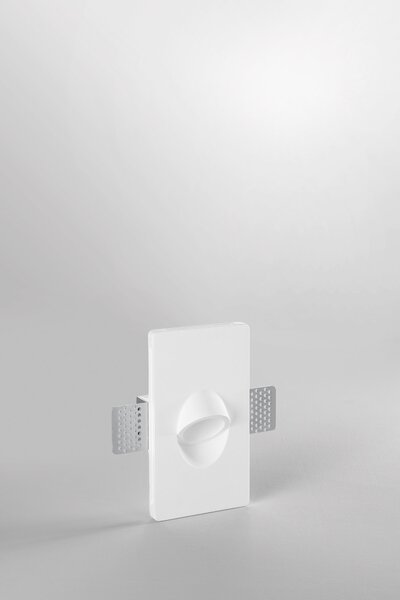 FAN INC-ESTRO-R1 Vestavné svítidlo do zdi Estro (kulaté, sádra) 1 x ...