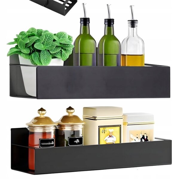 Magnetická polička Kuchyňský organizér na ledničku Pračka Koření 2 ks ...