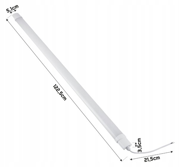 SADA 2 LED lamp 120cm 36W 3000lm Hermetické svítidlo IP65 do garáže ...