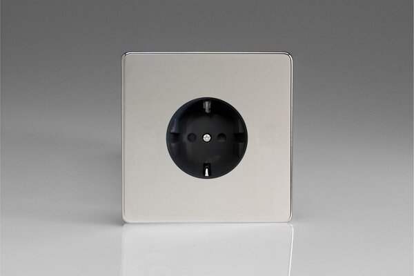 1-Gang 16A Flush Socket with Schuko Earth | FAVI.cz
