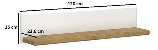 Police 120 bílý / dub harbor Riva | FAVI.cz