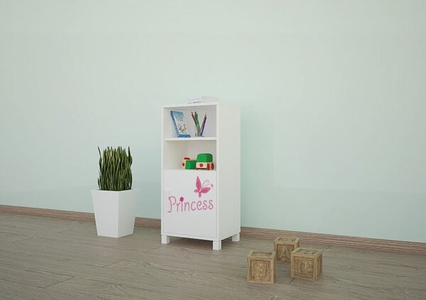 Dětský úložný regál - PRINCESS - TYP 2 - NÍZKÝ | FAVI.cz