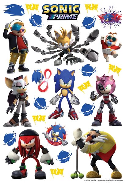 Dětská samolepka na zeď Sonic | 42.5 x 65 cm | DK 1677 | FAVI.cz