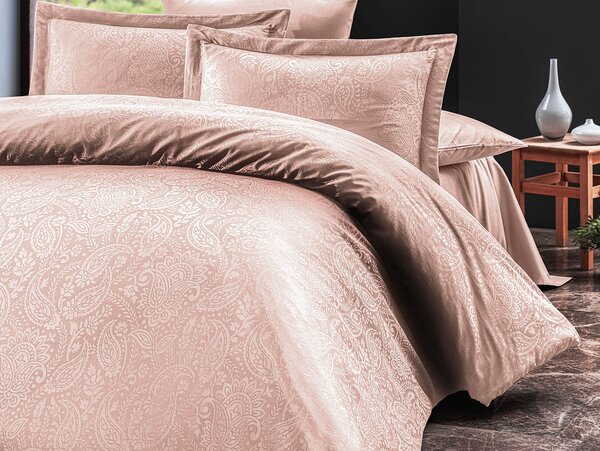 SATENOVÉ POSTELNÉ POVLEČENÍ SAL LIGHT PINK 160X200 CM LUXURY PREMIUM ...