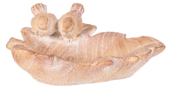 Pítko pro ptáčky List ptáček, MgO keramika, 21 x 18 x 7 cm | FAVI.cz