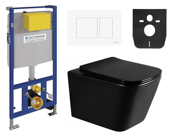 SCHWAB SET WC 199 podomítková nádržka pro zazdění 3/6l, DN110mm + Mexen ...