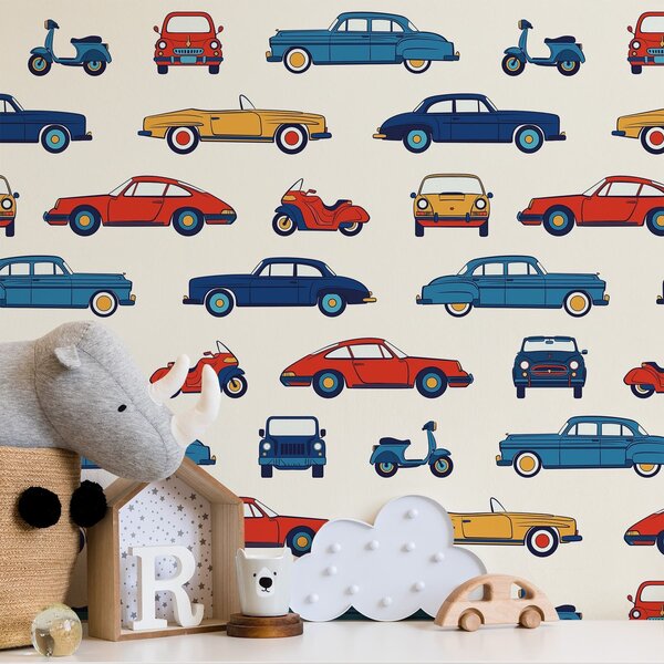 Tapety Zářivé retro automobily a skútry, Tapety vintage, a01178v2 ...