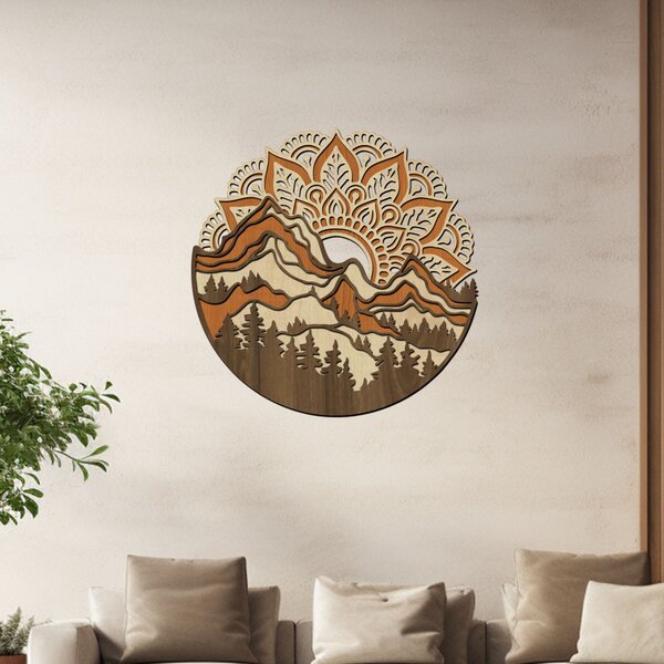 3 vrstvá mandala HORY | Rozměry (cm): 40x40 | Zvolte barvu dekoru ...