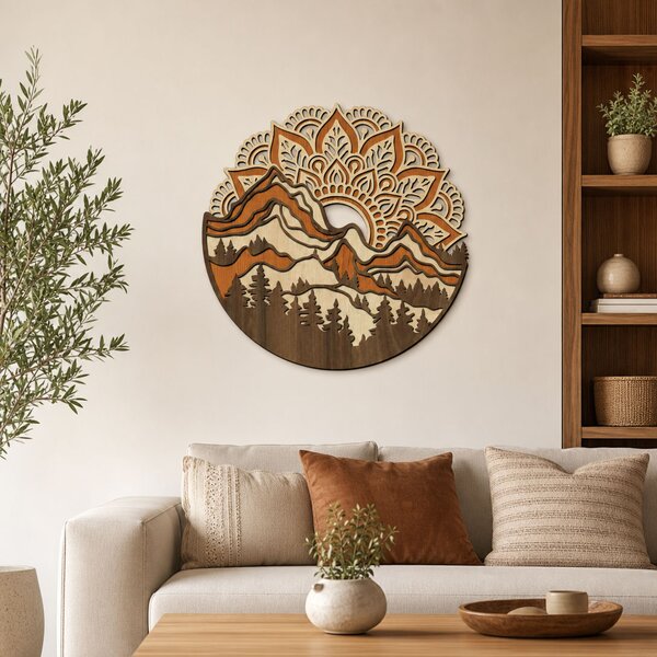 3 vrstvá mandala HORY | Rozměry (cm): 40x40 | Zvolte barvu dekoru ...