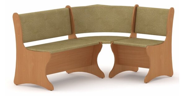 Rohová lavice ITALIA buk, tkanina toronto brown | FAVI.cz