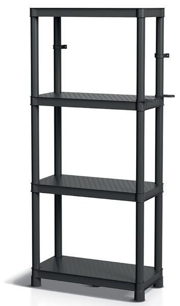 Regál do dílny STACKARO SOLID SMALL, 58x28x131,5cm, černá Prosperplast ...
