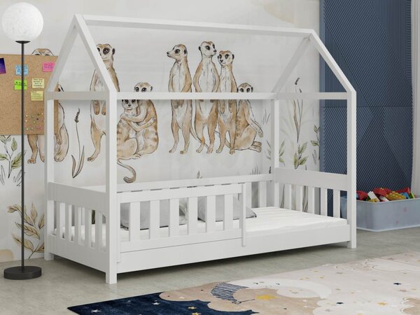 Dětská domečková postel Pavel, Grafit, 80x180 | FAVI.cz