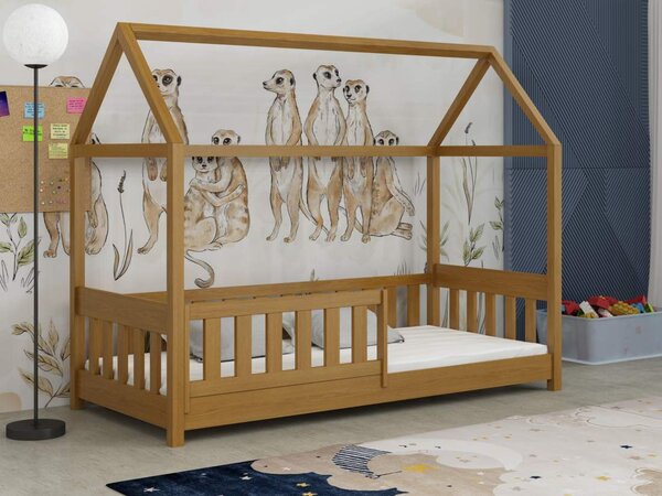 Dětská domečková postel Pavel, Grafit, 80x180 | FAVI.cz