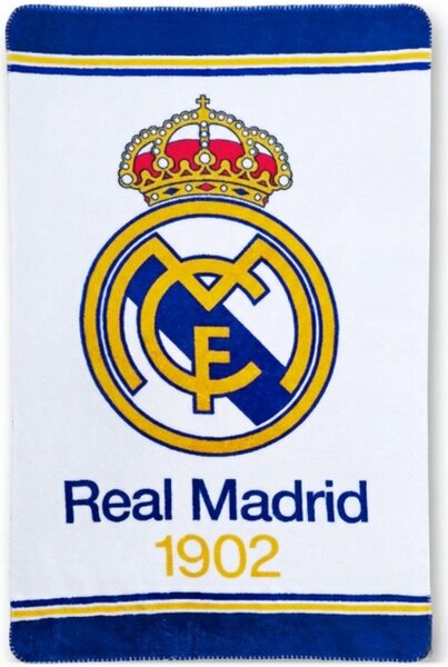 Fotbalová deka FC Real Madrid 1902 - 150 x 95 cm | FAVI.cz