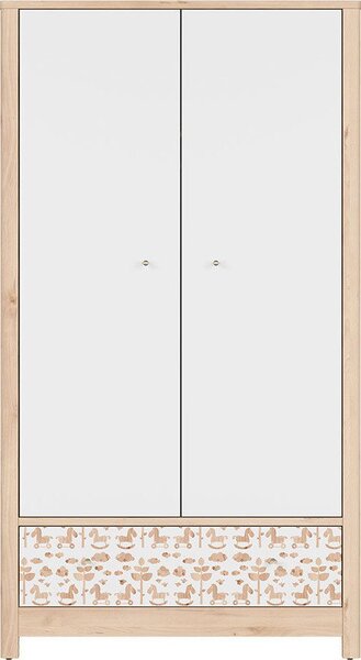 Nábytkáři BRW TIMON SZF2D1S buk iconic/bílá/koník/bílá*** | FAVI.cz