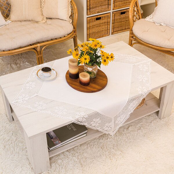 Dekorační ubrus RACHELA s krajkou 85x85 cm Mybesthome | FAVI.cz