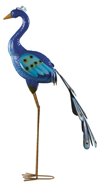 LIVARNO home Kovový dekorativní pták (páv (stažený ocas)) (100361129003 ...