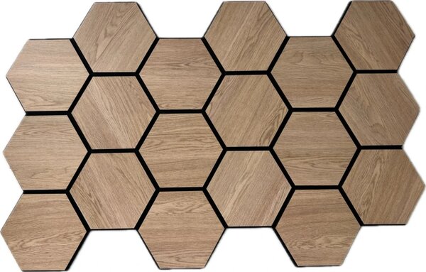 Akustický panel Hexagon SLAN-601 872x579x10mm Bříza | FAVI.cz