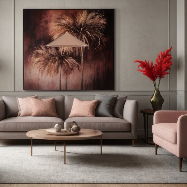 Lustr na lanku CAPITAL 1xGX53/15W/230V pr. 60 cm rose gold | FAVI.cz