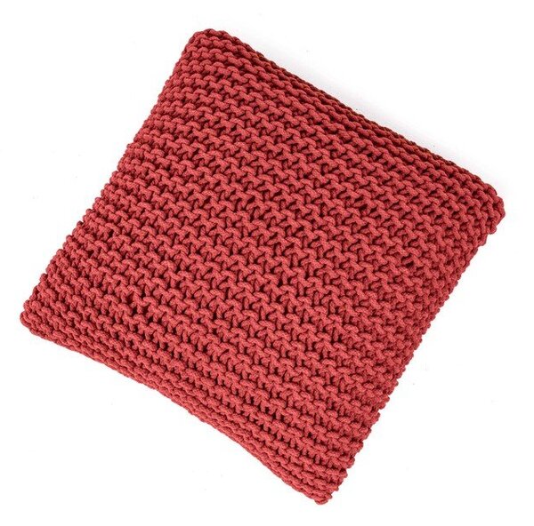 Červený pletený taburet Knit – Bonami Essentials | FAVI.cz