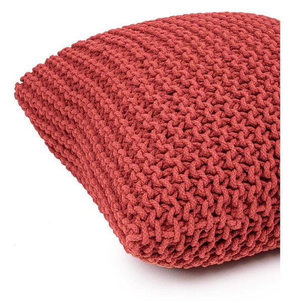 Červený pletený taburet Knit – Bonami Essentials | FAVI.cz