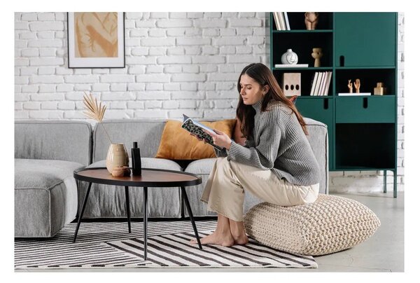 Červený pletený taburet Knit – Bonami Essentials | FAVI.cz