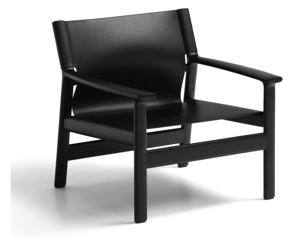 Černé kožené křeslo Jan – Kave Home | FAVI.cz