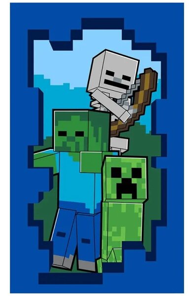 Dětský ručník Minecraft Mob Monsters - 100% bavlna - 30 x 50 cm | FAVI.cz