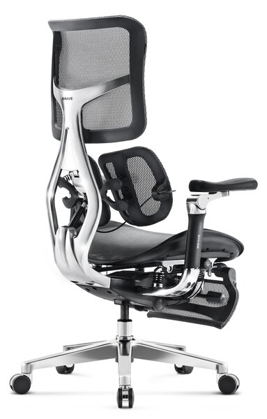 Ergonomická kancelářská židle BRAVE V-KINETIC: černá | | Diablo Chairs ...