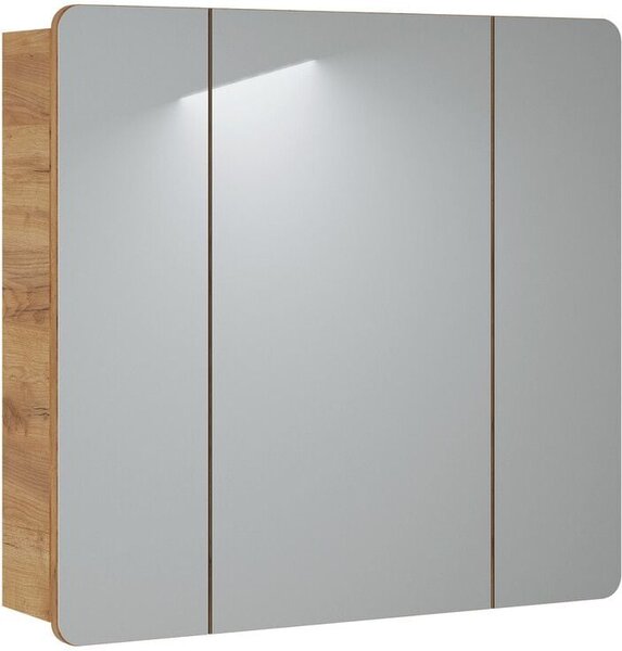 Comad Aruba skříňka 80x16x75 cm se zrcadlem dub ARUBA 843 -80CM FSC ...