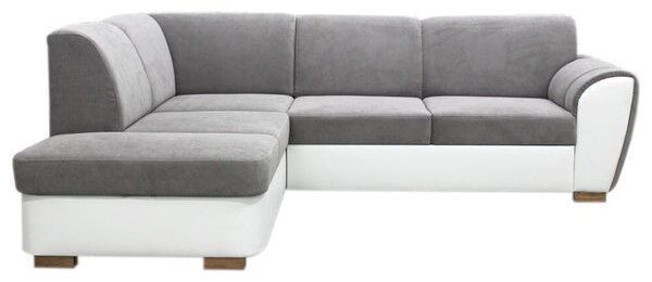 Rohová sedačka rozkládací Deluxe levý roh ÚP bílá | FAVI.cz