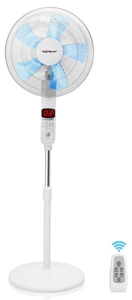 Aigostar Aigostar - Stojanový ventilátor 50W/230V 43 cm bílá + dálkové ...