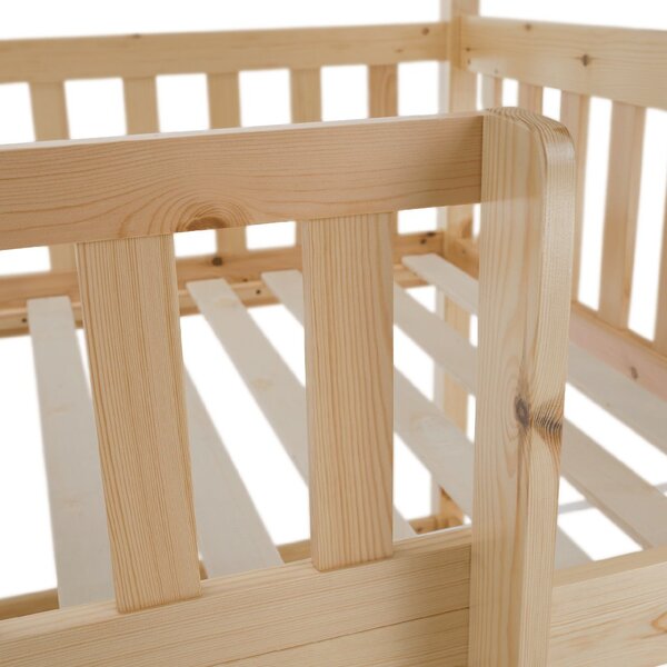Montessori patrová postel, přírodní, VENITA TYP 2 | FAVI.cz